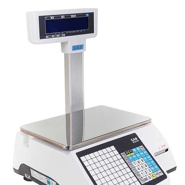 CAS CL-5200 15Kg Label Printing Flat Plate Scale | J&J Cash Registers